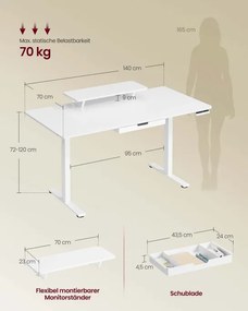 Kancelářský stůl LSD154WB01