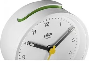 Braun BC12 bílá / Klasický budík / 1x AAA baterie