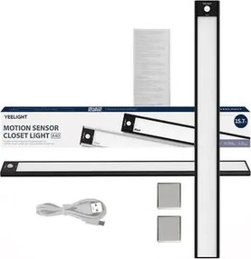 Yeelight Closet Light 40 cm černá / osvětlení do šatníku / 2.4W / 100l
