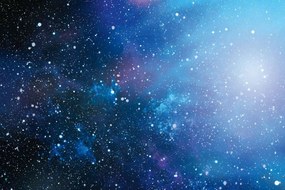 DIMEX | Samolepicí vliesová fototapeta na zeď Vesmírné pozadí MA-5-2281 | 375 x 250 cm | modrá, bílá, černá