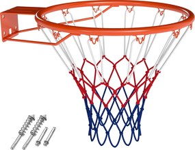 Costway Ø45 cm Standardní basketbalový koš se sítí Mini basketbalový koš