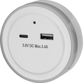 Livarno® Noční LED světlo (senzor jasu a USB port)