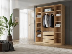 Jurek Šatní skříň SORENO 90 2D Kombinace barev: Dub Jarní/Makadamia