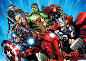 Dětská vliesová fototapeta na zed' Marvel Avengers Připraveni k Boji, Disney | 155 x 110 cm | DFTDNM 5275