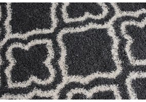 Kusový koberec Shaggy vlas 50 mm kouřový 4  80x150 80x150cm