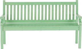 Kondela Dřevěná zahradní lavička, neo mint, 150 cm, KOLNA