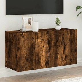 vidaXL TV skříňka nástěnná 80 x 30 x 41 cm [836964] Barva: kouřový dub