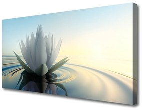 Obraz na plátně Vodní Lilie Rybník Příroda 120x60 cm