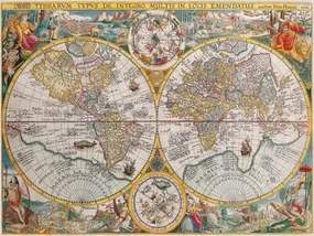 Ravensburger Historická mapa / 1500 dílků / od 14 let