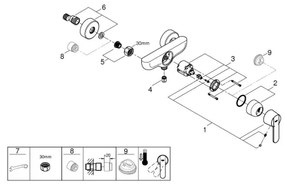 GROHE 32888000 - Sprchová baterie GET DN 15 lesklý chrom