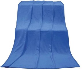 Deka bellatex korall micro jednolůžko - 150 x 200 cm - modrá