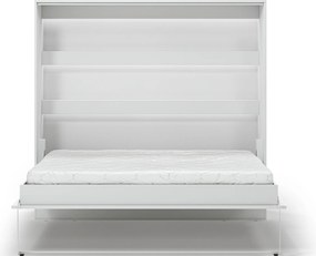 Devesto Sklápěcí postel Horizontální 160 Bílá LED