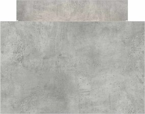 Rám postele s hlavovým a nožním čelem betonově šedý 75 x 190 cm 3203820