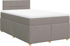 Box spring postel s matrací taupe 120x190 cm textil 3286623