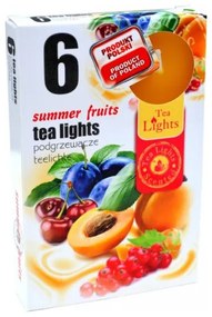 PROHOME - Svíčky čajové 6ks letní ovoce
