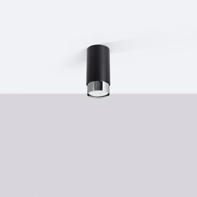 Sollux Lighting Stropní svítidlo NERO 12,5 černé/chromové