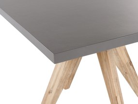 Zahradní stůl z umělého betonu 90 x 90 cm šedý OLBIA Beliani