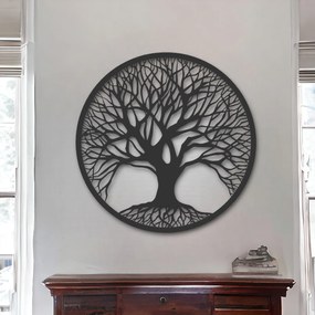 Strom života 12 - kovový obraz na zeď Velikost: 150cm, Barva: Green