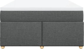 Box spring postel s matrací tmavě šedá 160x200 cm textil 3285388