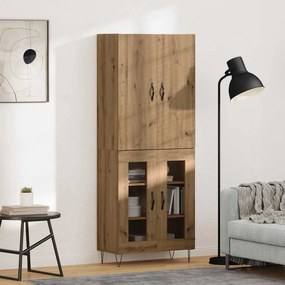 Vysoký bufet 2 ks Artisanový dub 69,5 x 34 x 180 cm 3403166
