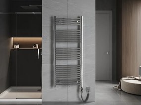 Mexen Ares, elektrické topné těleso 1500x600 mm + topná tyč 600 W, chromová, W102-1500-600-2600-01