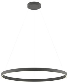 Redo 01-2873 závěsné LED svítidlo stmívatelné Febe pískově černé, 50W, 3000K, ø80cm