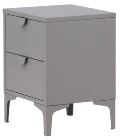 Noční stolek Piring, světle šedý, 45x59