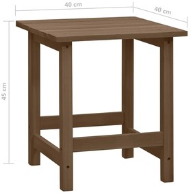 vidaXL Marketos Zahradní židle Adirondack se stolkem masivní jedle hnědá