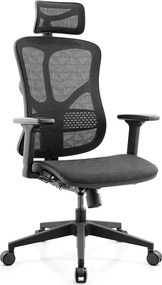 Ergonomická síťovaná kancelářská židle MOSH Airflow 521 – černá