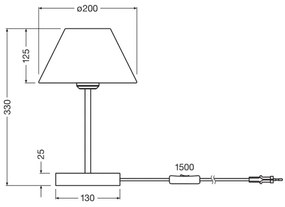Ledvance - Stolní lampa DECOR RAFFIA 1xE27/15W/230V rafie