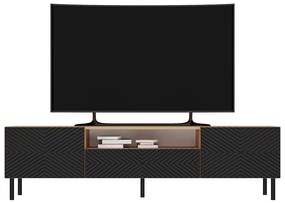 TV stolek KAMA 160 cm dub artisan/černý II