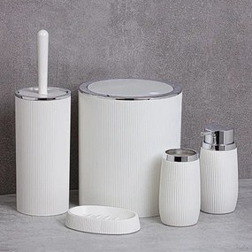 Bemeta Design HOME: Sada koupelnových doplňků (5 ks), bílá -