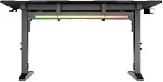 Genesis Holm Modular 140 RGB / Herní stůl / černý / D:140cm / Š:75cm /