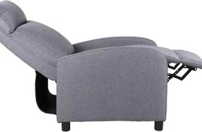LuxuryForm DESIGN Televizní křeslo RUFO s polohováním - šedé