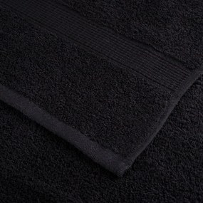 Premium ručníky SOLUND 4 ks černé 100 x 200 cm 600 g/m² 137438