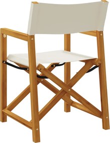 6dílné skládací židle, krémově bílá látka 3208917