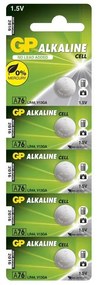 GP Batteries Alkalická knoflíková baterie GP LR44 A76F 5 ks