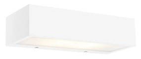 Designová podlouhlá nástěnná lampa bílá 25 cm - Houx