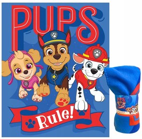 FLEECOVÁ DEKA PAW PATROL 100X150 CM VZOROVANÁ