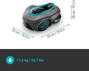 Gardena smart SILENO free - robotická sekačka na 800 m²