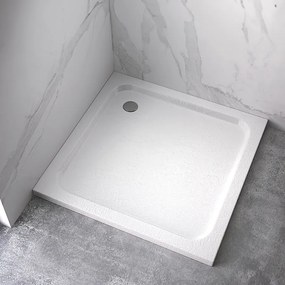 BPS-koupelny Čtvercová akrylátová sprchová vanička HYD-SSV-SILK 90x90 bílá
