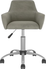 vidaXL Otočné jídelní židle 2 ks samet [331081] Barva: Tmavě šedá
