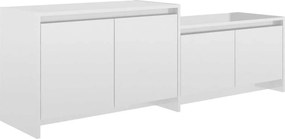 vidaXL TV skříňka 146,5 x 35 x 50 cm kompozitní dřevo [809815] Barva: bílá s vysokým leskem