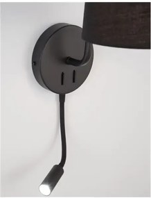 Designové nástěnné svítidlo Sage 20 černé