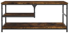 Konferenční stolek kouřový dub 90 x 49 x 40 cm kompozitní dřevo - Default Title
