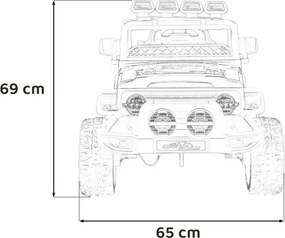 Elektrické autíčko Off-Road CLIMBER bílé