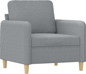 3dílná sedací souprava s poduškami světle šedá textil 3202054