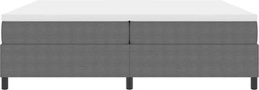 Postel s boxspringem Světle šedá a bílá 200 x 200 cm 3337482