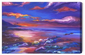 Obraz Abstraktní Mořská Krajina Nedostatek Nedostatek Plátno Canvas 100x70