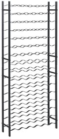 vidaXL Marketos Stojan na víno na 96 lahví černý železný